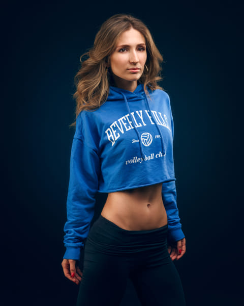 Fit Woman in Blue Cropped Hoodie | people photo by Ilya Lushin | 500px