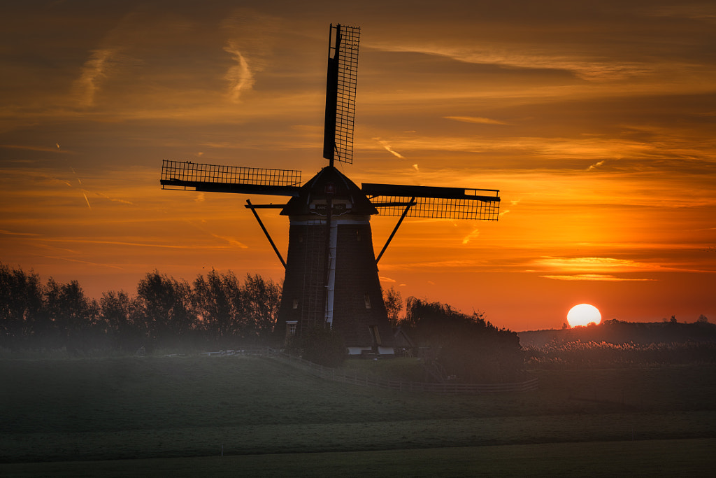 The Foggy Windmill by Roger & Paula Berk / 500px