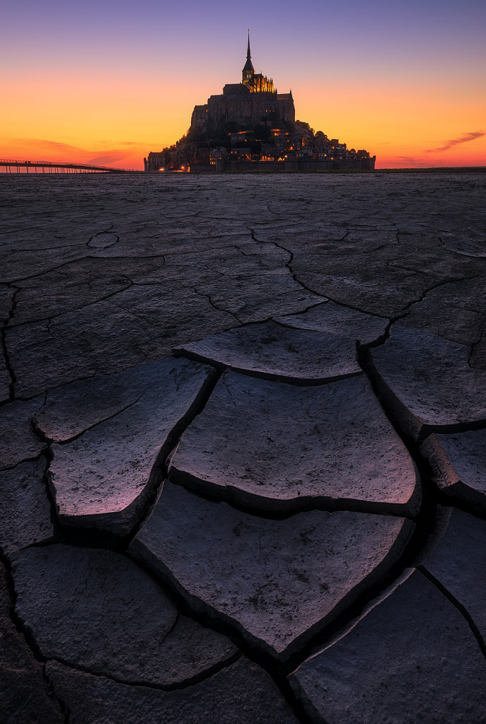 Le Mont Saint Michel Summer Sunset by Daniel Gastager / 500px