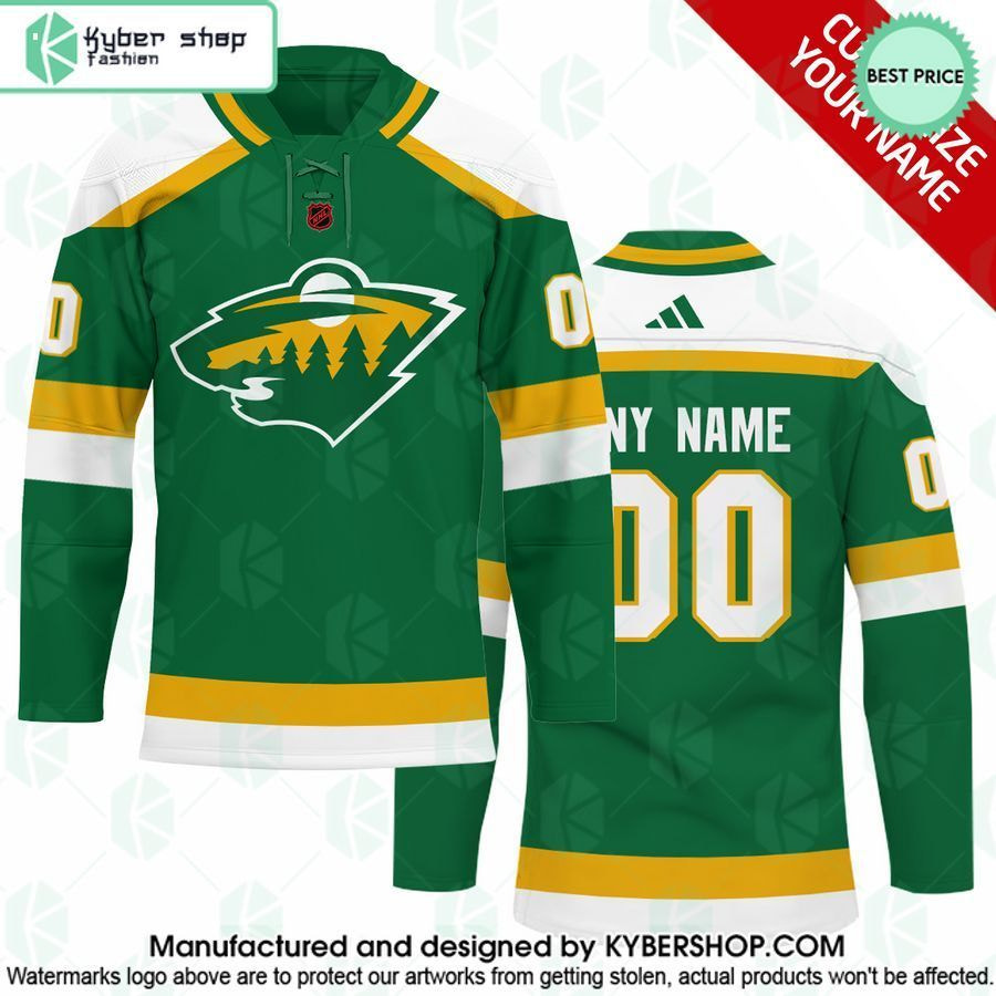 Minnesota Wild Reverse Retro CUSTOM Hockey Jersey by Kybershop ...