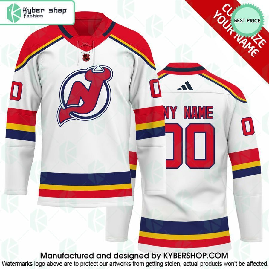 New Jersey Devils Reverse Retro CUSTOM Hockey Jersey by Kybershop ...