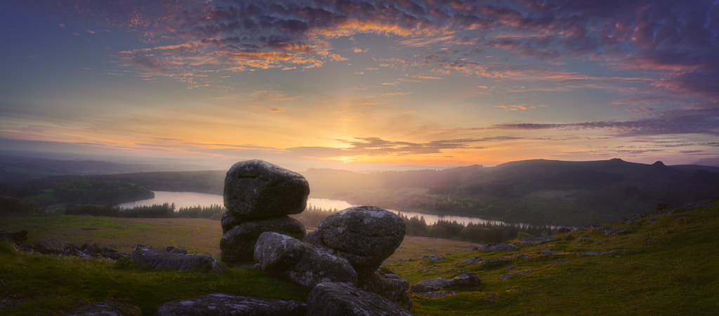 Sunset Burrator Reservoir by Timm Burgess / 500px