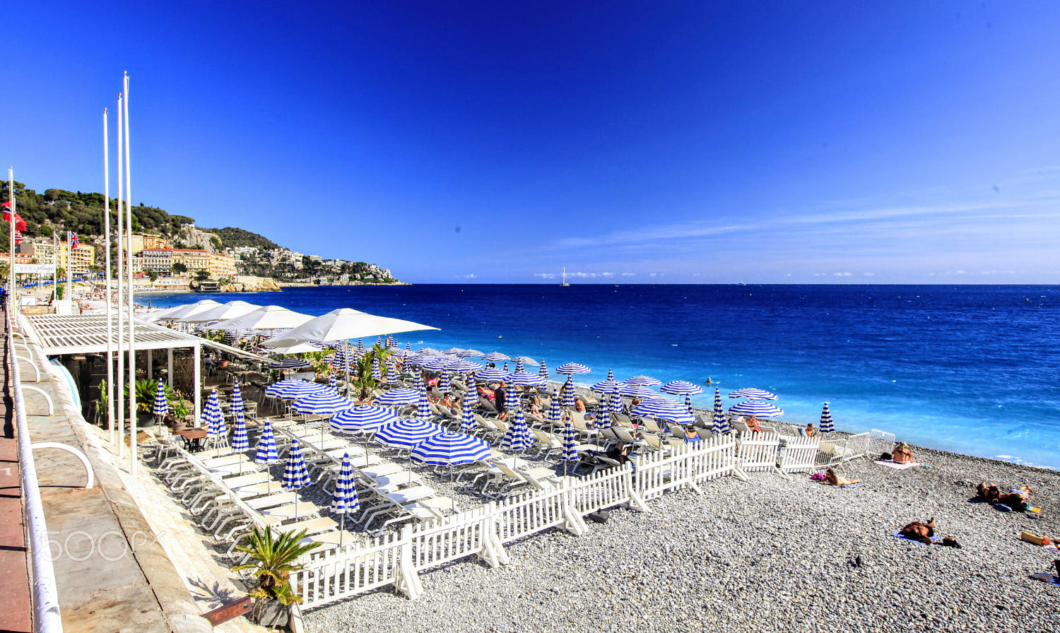 View of the beach in Nice France. by Armando Mendoza / 500px