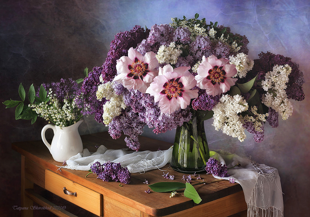 Still life with bouquets of spring flowers by Татьяна Скороход / 500px