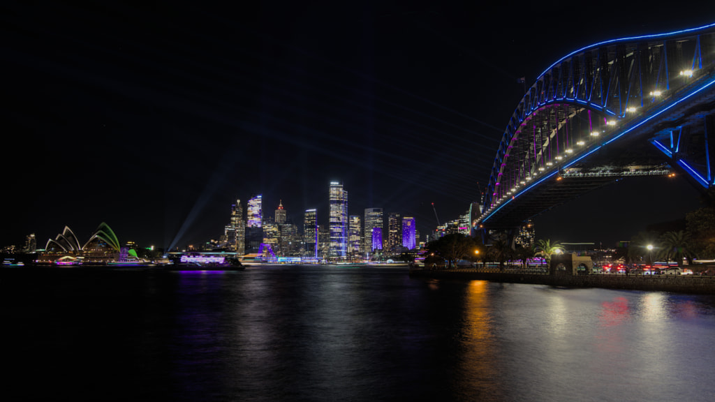 Sydney during Vivid by Ben Bax / 500px