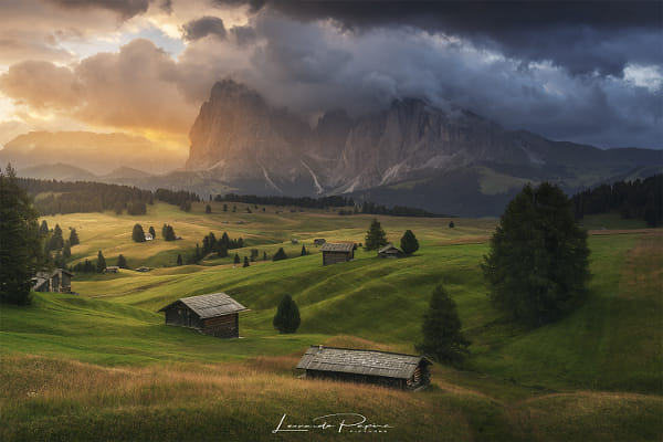 Dramatic Sunset Over Mountain Valley | landscape photo by Leonardo ...