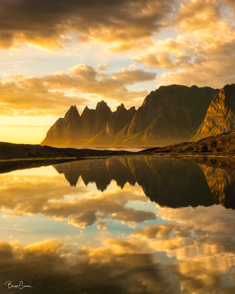 Dramatic Mountain Reflection at Sunset | landscape photo by Bruno ...