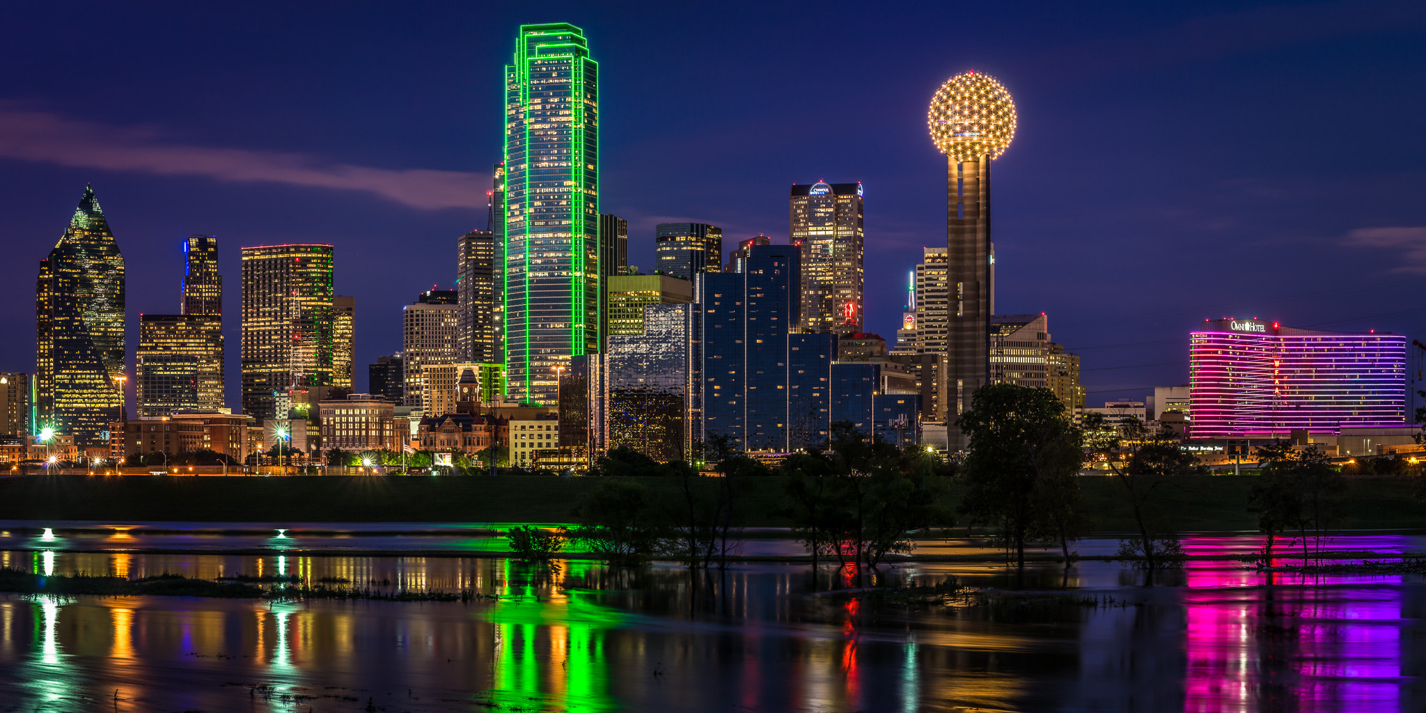 Dallas skyline at night by Andy Luten / 500px