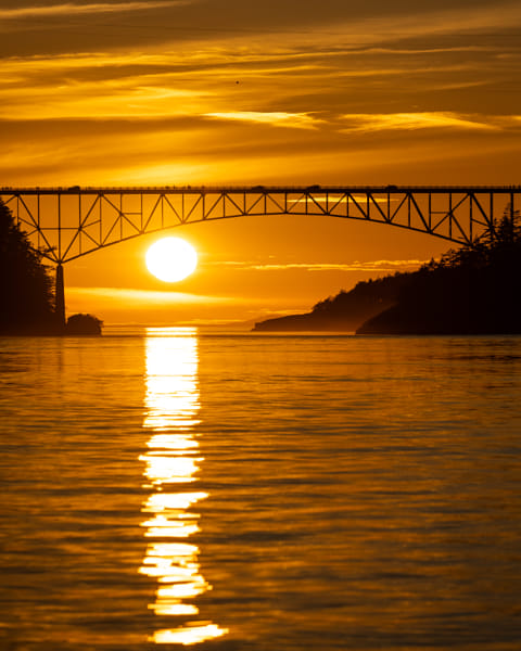 Deception Pass Bridge at Sunset by Dale Johnson / 500px