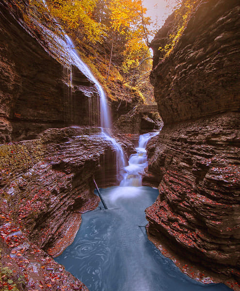 Autumn waterfall walk by Karie Sue / 500px