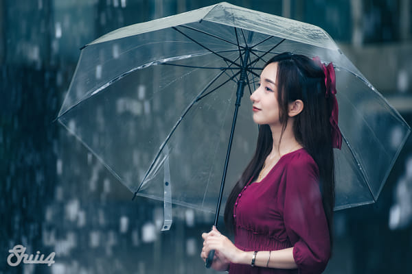 Woman with Clear Umbrella in the Rain | people photo by shuiu4 Lin | 500px