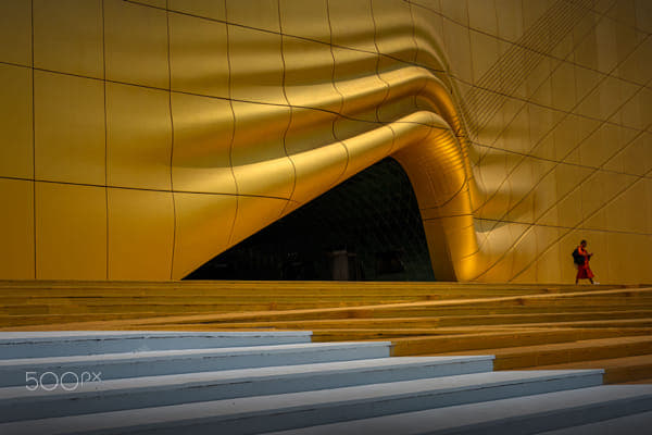 Golden Architectural Curves and Steps | city photo by Jungsik Park | 500px