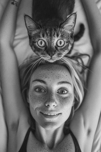 Manon & cat by Aidan Oliston / 500px
