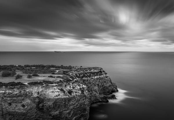 Dramatic Coastal Cliffs with Streaking Clouds | landscape photo by ...