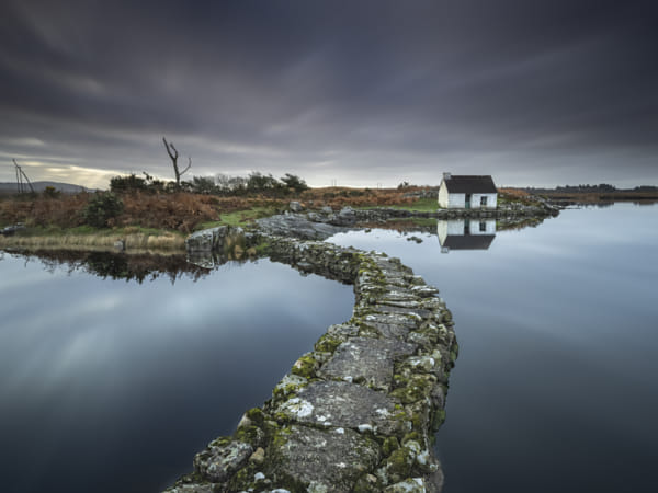 Stone Path Leading to a Small House by a Lake | landscape photo by Paul ...