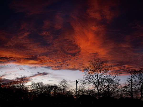 My street, red sky by Michael Wattam | 500px