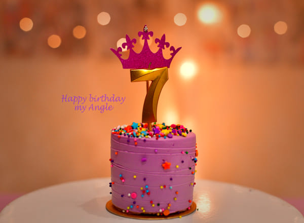 Close-up of birthday cake on table by ABINASH BAL | 500px