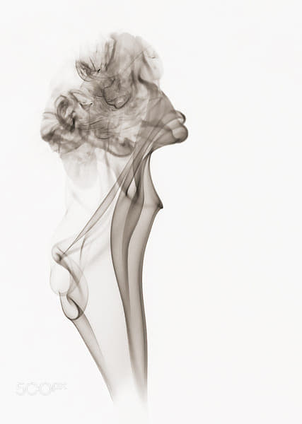 Abstract Smoke Swirls on White Background | creative photo by Chuck ...