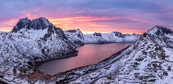 Breitinden Sunset - Panorama by Michael Blanchette | 500px