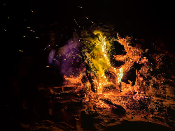 Dwindling Beach Fire by Sheldon Shaw | 500px