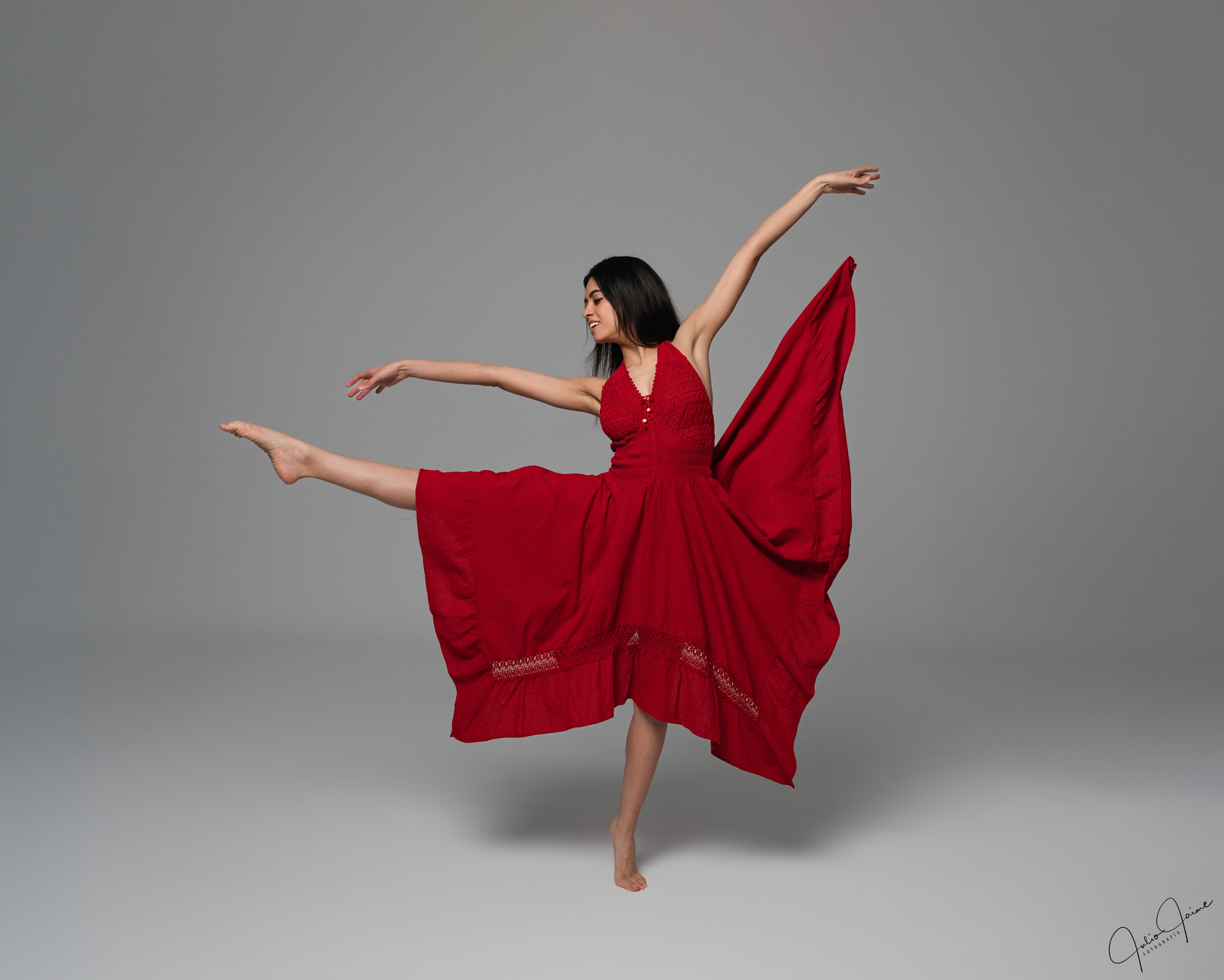 Graceful Ballerina in Red Dress Dancing | people photo by Julio Jaime ...