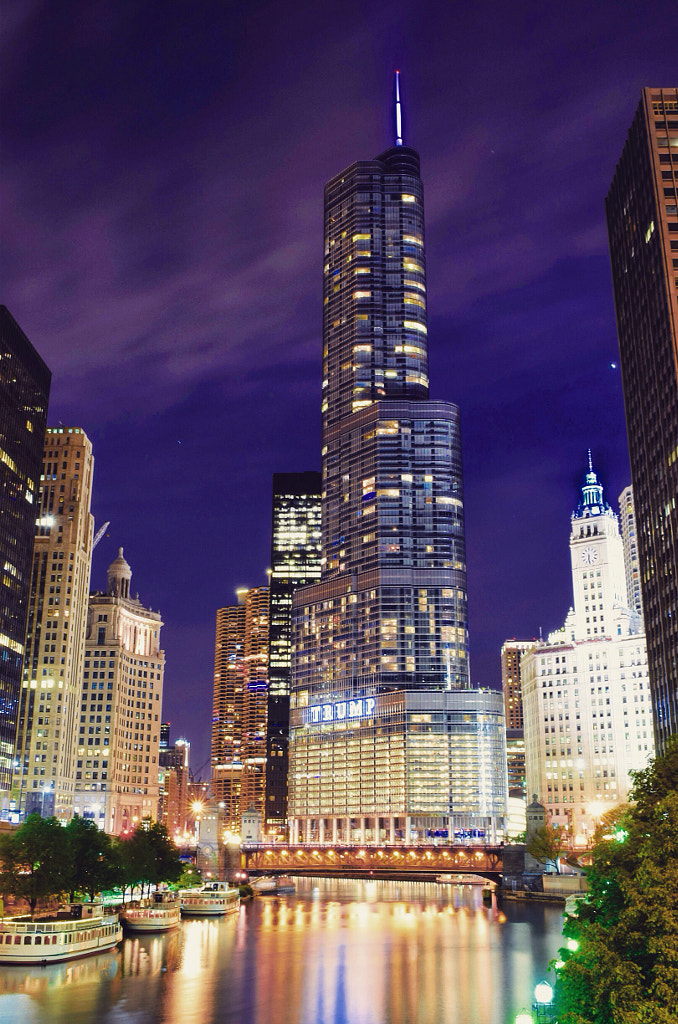 Trump Tower at Night by Dalton Atchison / 500px