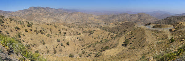 The beginning of the Rift Valley in the Danakil Depression in Ethiopia ...