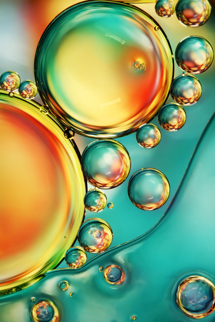 Oil and Water Wave by Sharon Johnstone / 500px