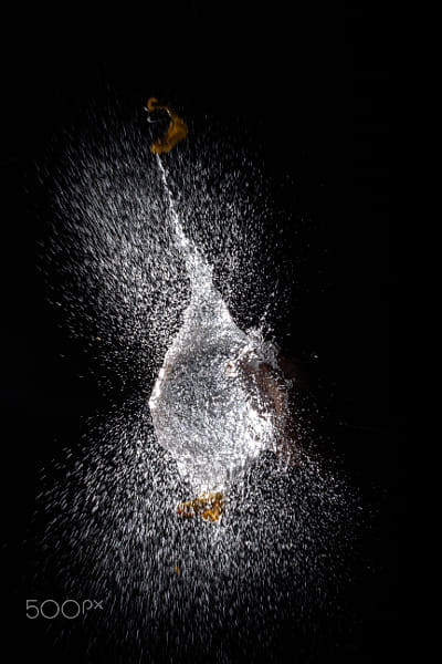 High-Speed Burst: Water Balloon Explosion in Mid-Air by Iván Zedillo Arias | 500px