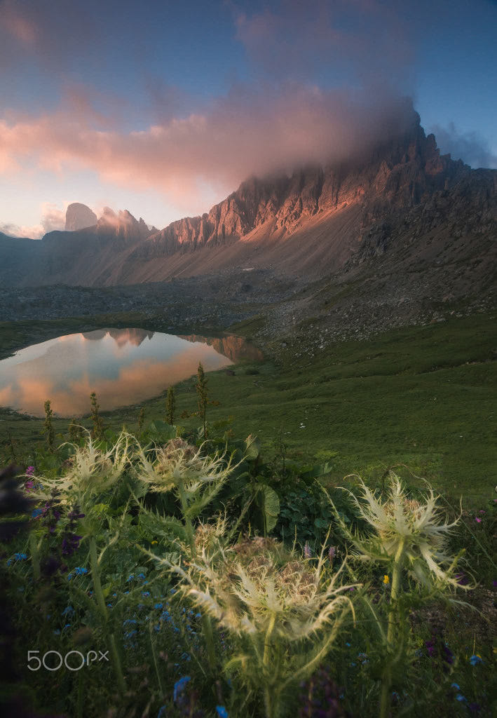 "Shy Mist over Lake over Tre Cime " Monica So Landscape photography by ...