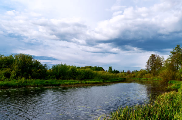 Scenic view of lake against sky by Andrei Bulatov | 500px