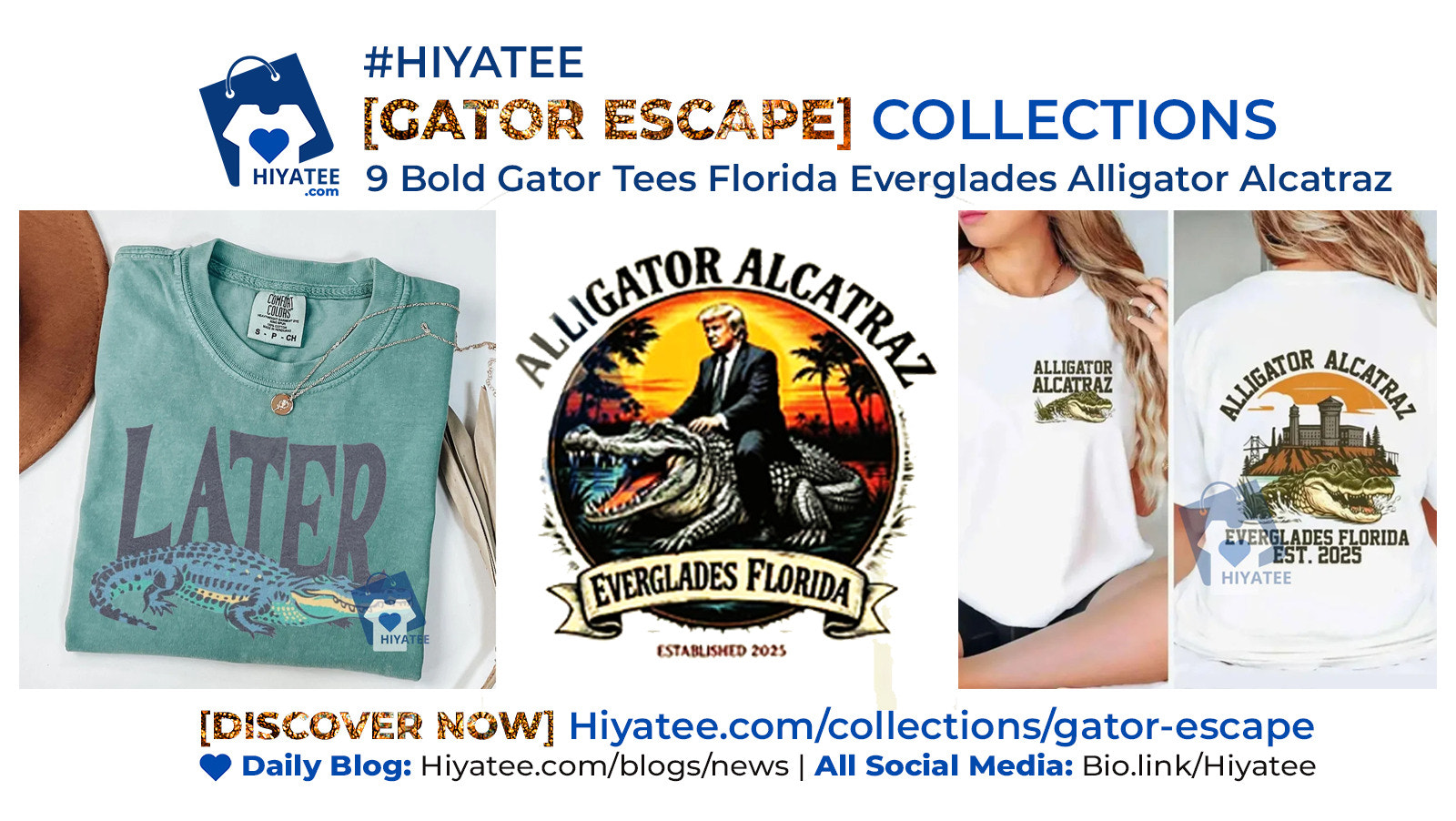 Run Wild: Florida Everglades Alligator Alcatraz Tees by Hiyatee Gator ...