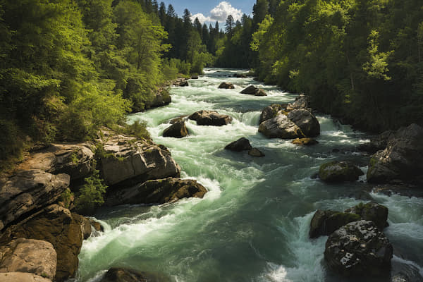 Green Whitewater by Claudio de Sat | 500px