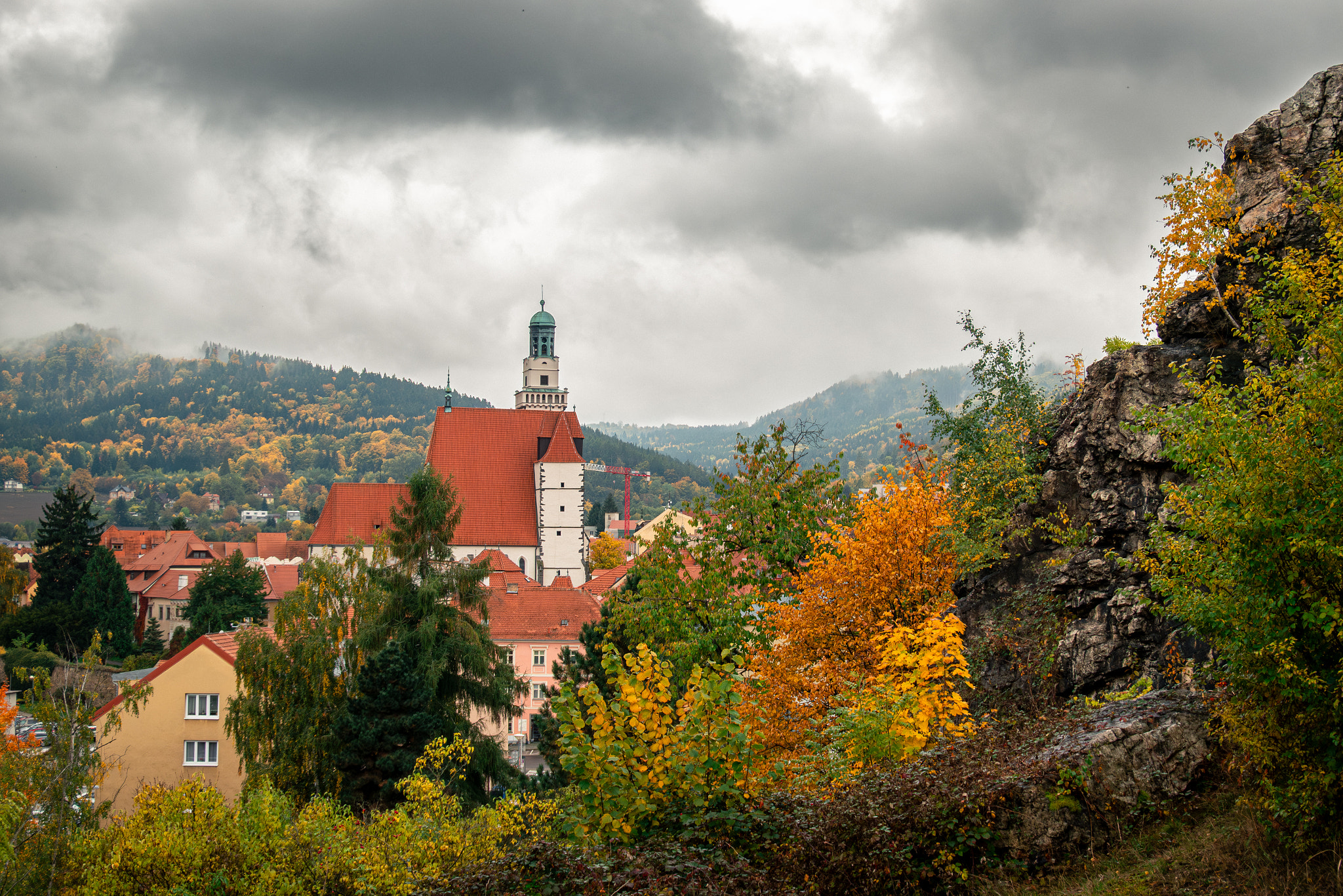 Historic Village Nestled Amidst Autumnal Splendor and Timeless Charm ...