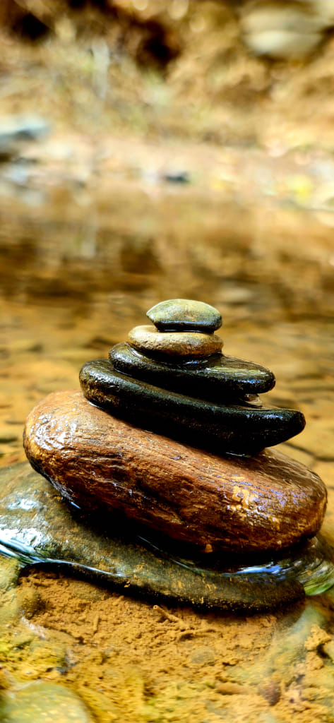 Stacked Stones Embodying Balance and Mindful Serenity | still life ...