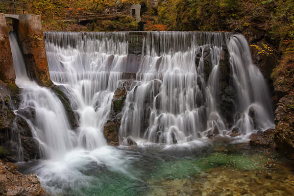 Cascading Waterfall Illustrates Nature's Power and Continuous Flow ...