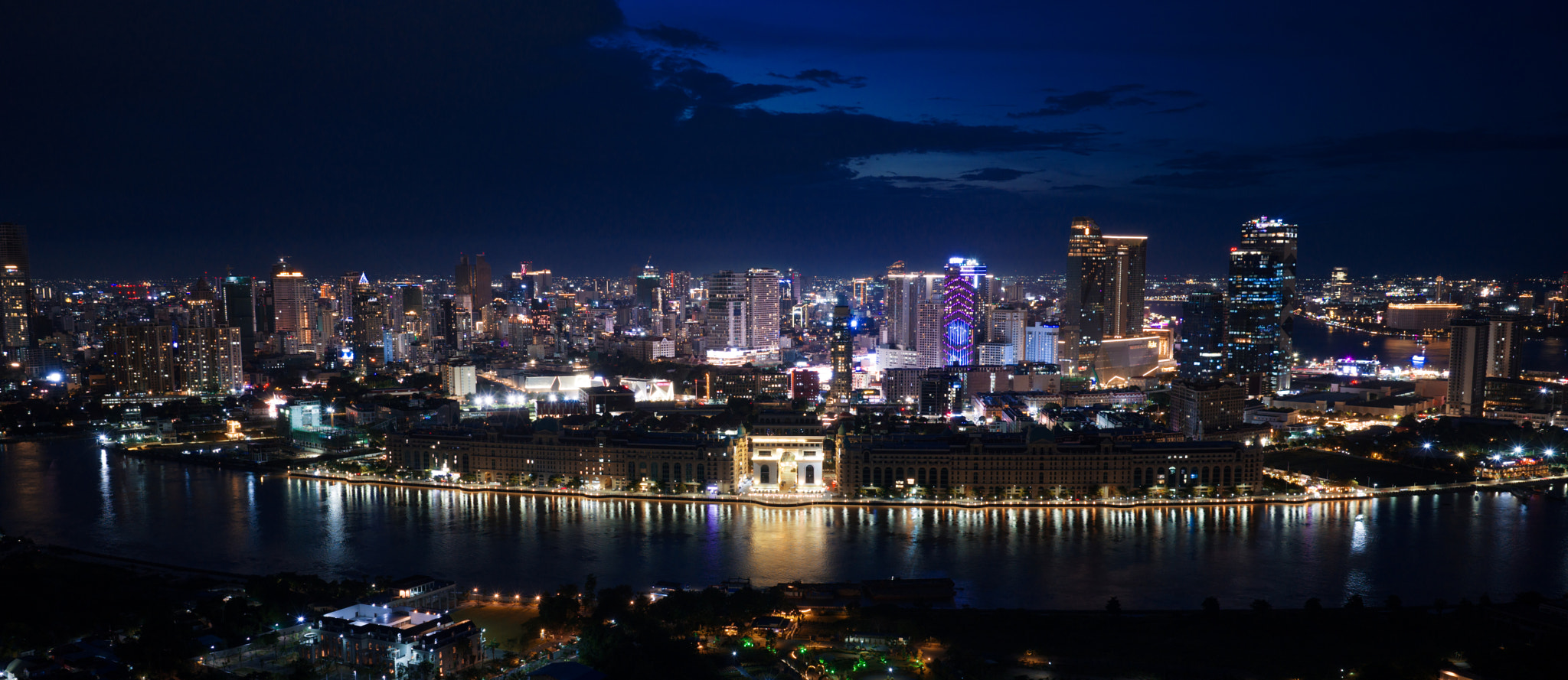Phnompenh capital of Cambodia in the night with beautiful landscape by drone by Minh Nhut Ho | 500px