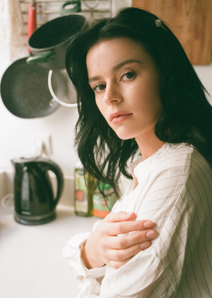 Pensive Woman Gazes Reflectively Capturing Introspection and Quiet ...