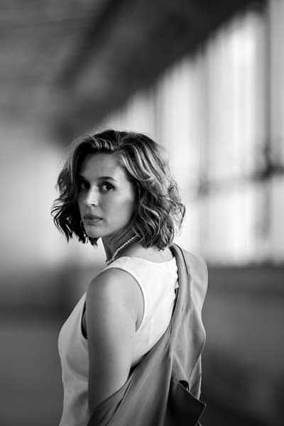 Woman Gazing Backwards Portraying Introspective Reflection | people ...