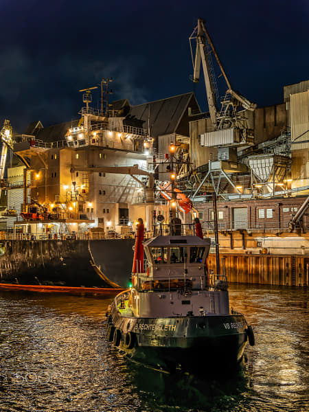 Tugboat at work by Thorsten Aurin | 500px