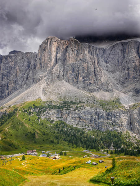 Majestic Peaks Embrace Verdant Valley in Display of Nature's Grandeur ...