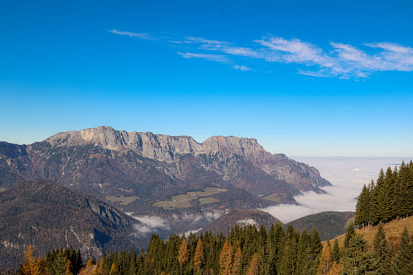 Mountainous Vista Overlooking Valley, Representing Grandeur and ...