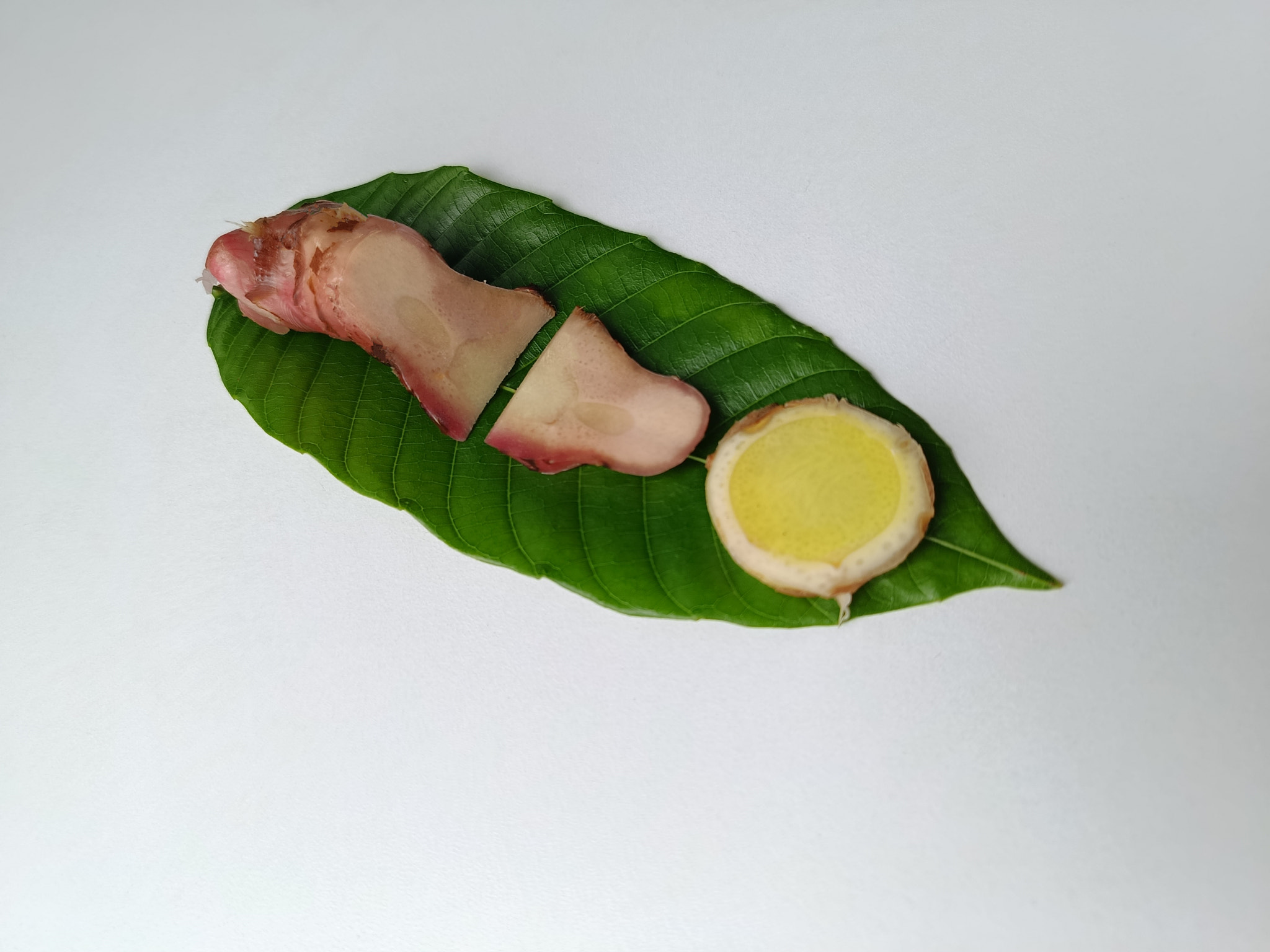 Fresh Galangal and Temu Mangga Slice on Green Leaf by Singgiyanto Halim ...