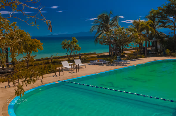 Tropical Resort Radiating Tranquility and Leisure | landscape photo by ...