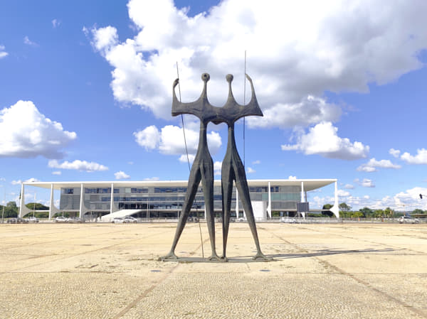 Modernist Sculpture Standing Tall Representing Architectural Vision and ...