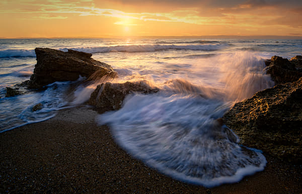 Ocean Waves Crashing on Rocks Symbolizing Untamed Power | landscape ...