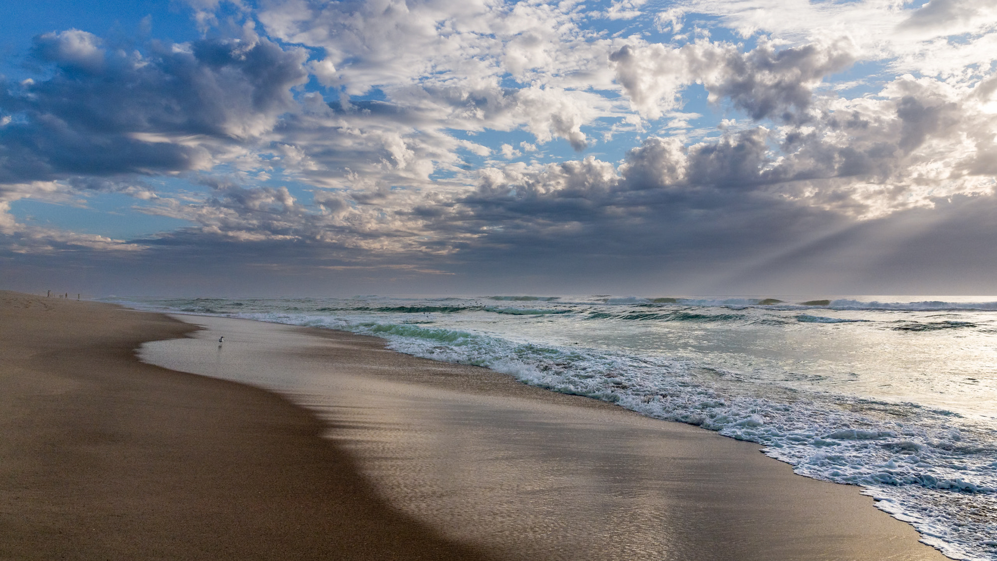Cloudy Sky Over Beach Revealing Vastness and Natural Beauty | landscape ...