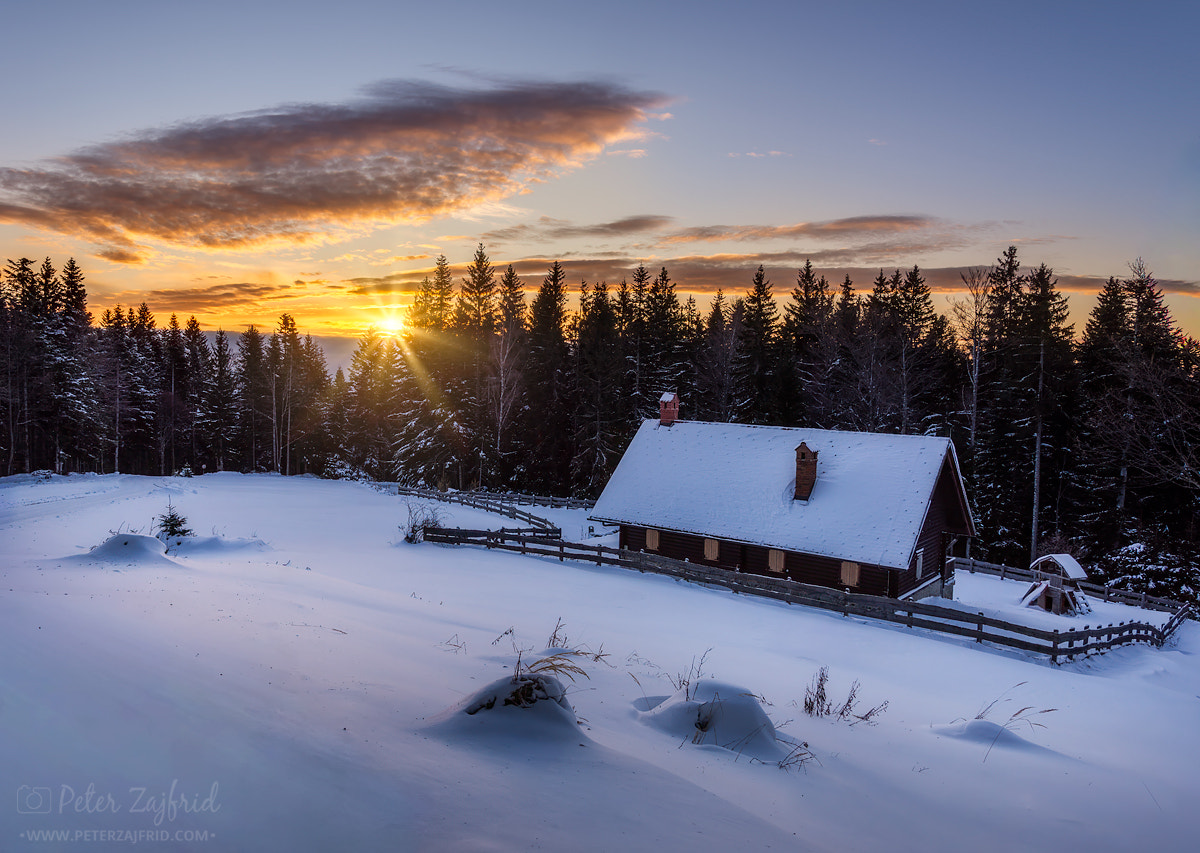 Cozy Cabin Nestled in Snow Evoking Winter Solitude and Peaceful Retreat ...