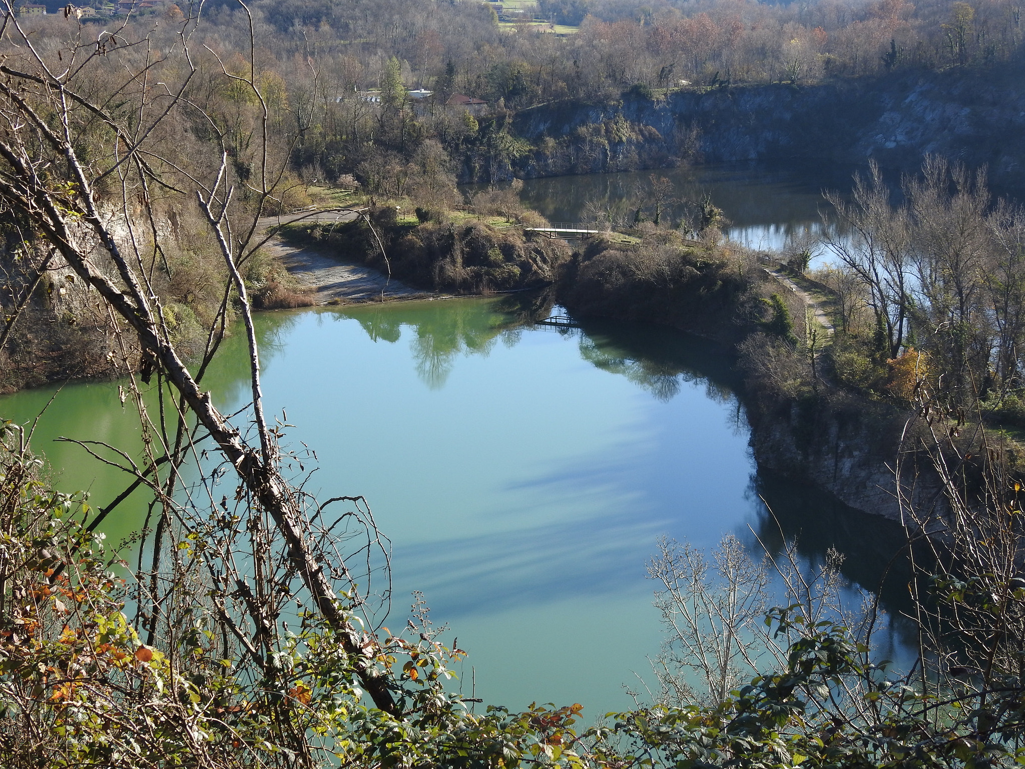 Still Lake Reflects Autumn Trees Evoking Peaceful Seclusion | landscape ...