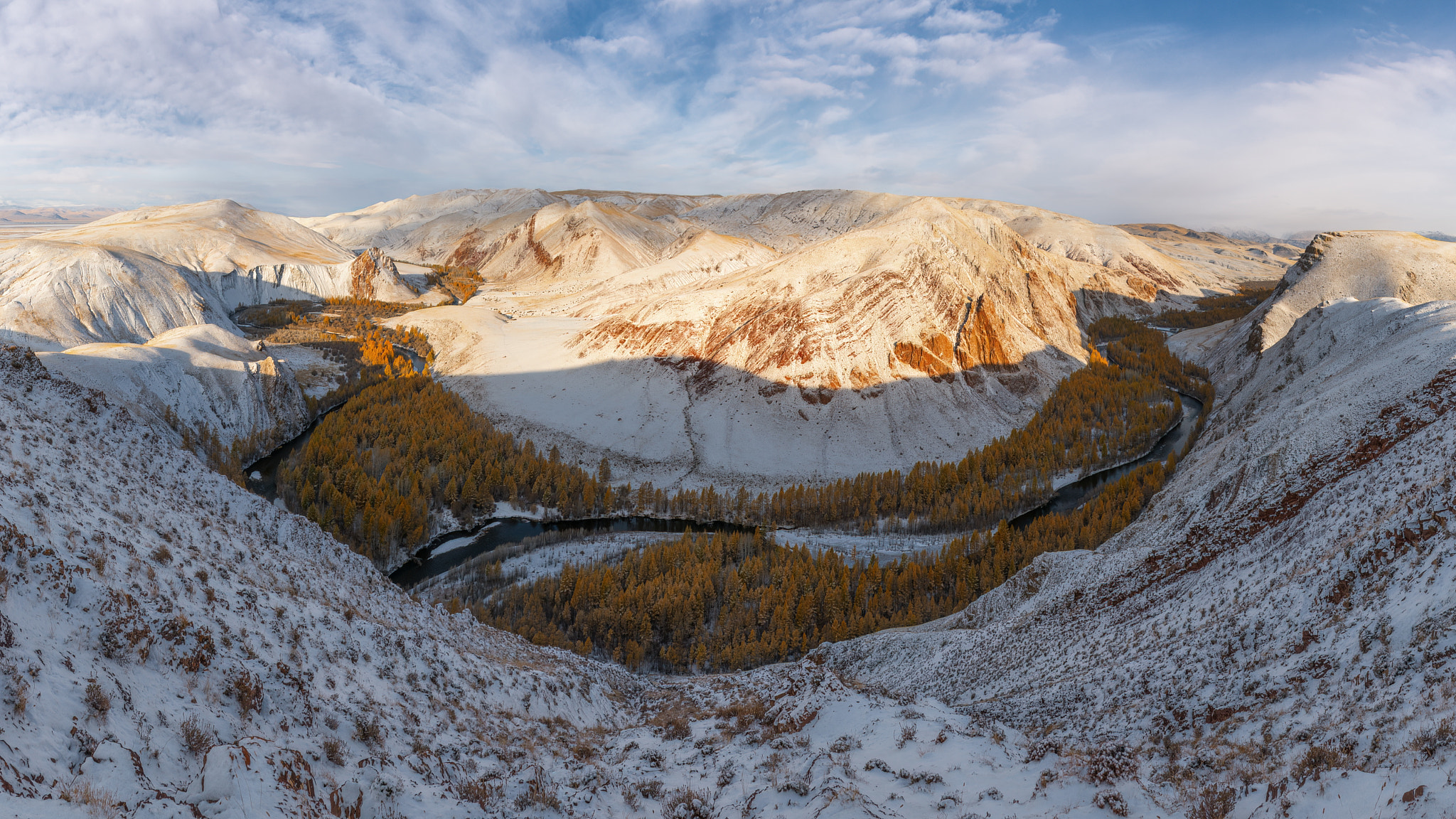 Snow-Covered Valley Revealing Rugged Beauty and Isolation | landscape ...
